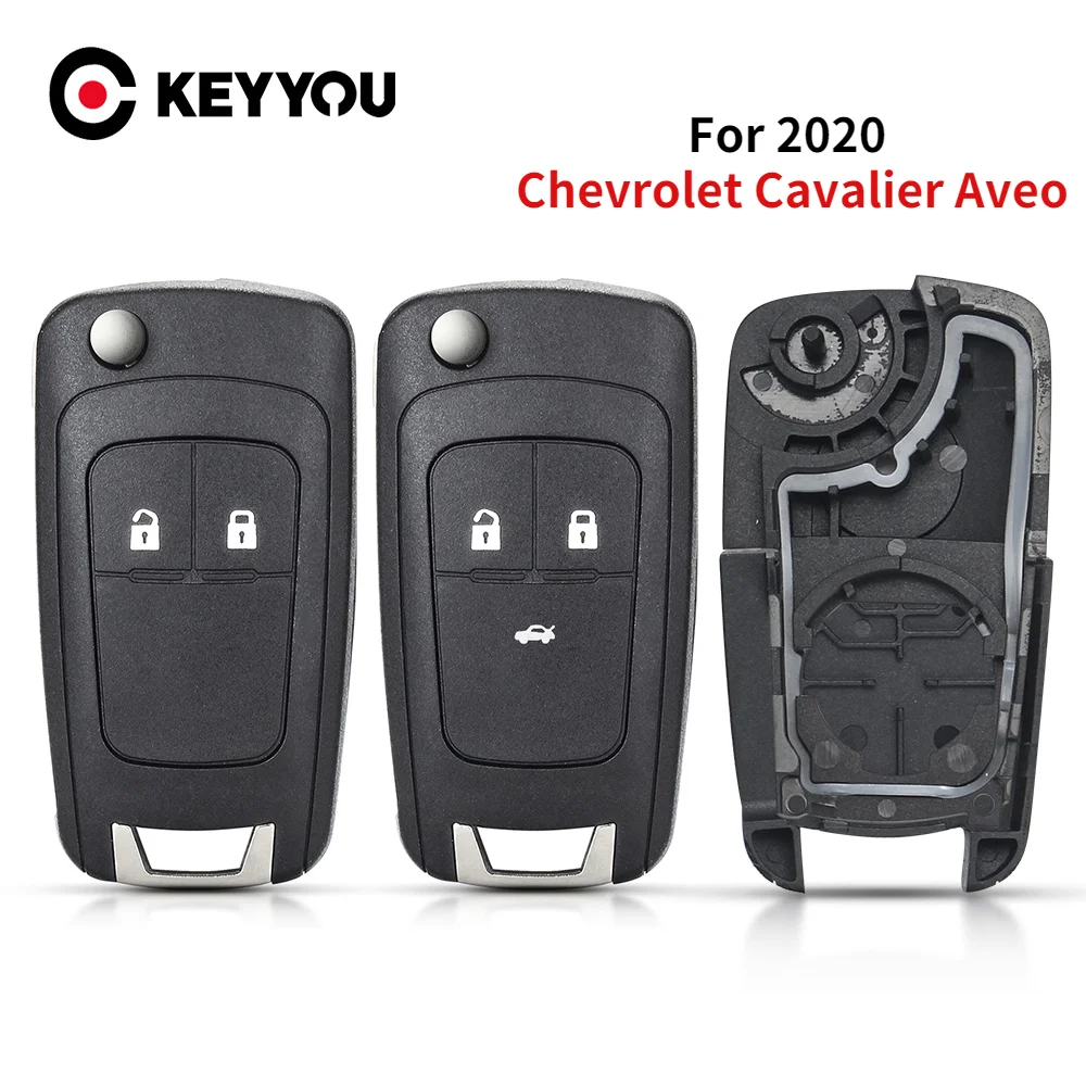 KEYYOU-For-Chevrolet-Cavalier-Aveo-2020-Fob-HU100-Blade-New-2-3-Buttons ...