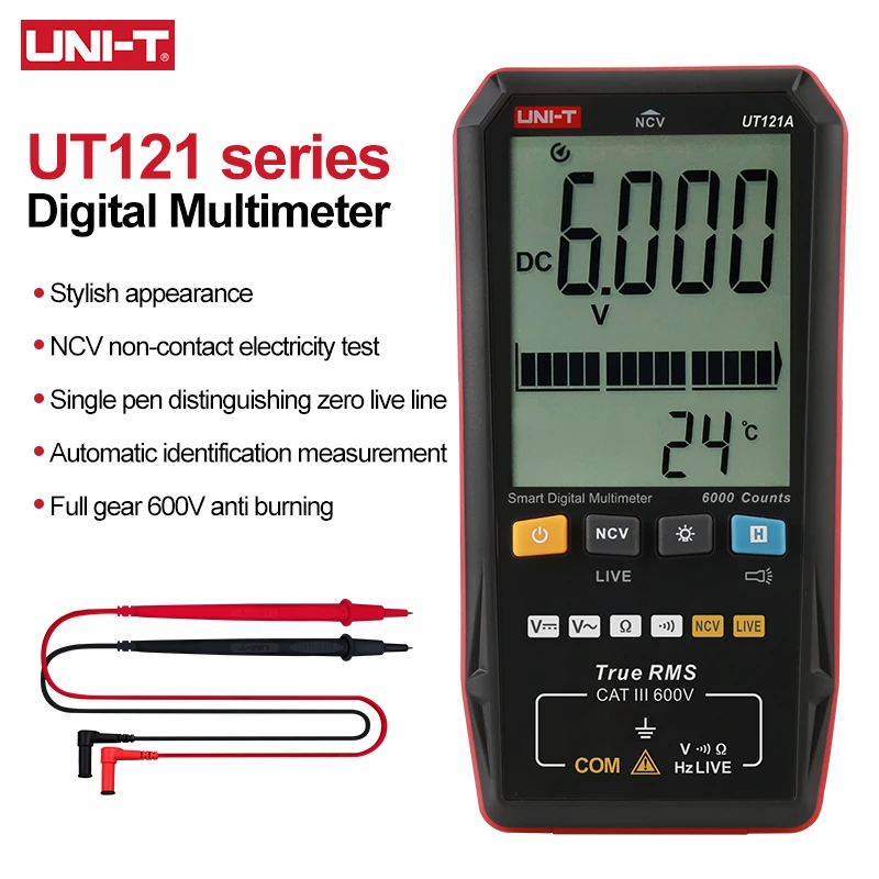 Digital Multimeter Ut120c Uni | Multimeter True Rms Uni | Ut120b ...