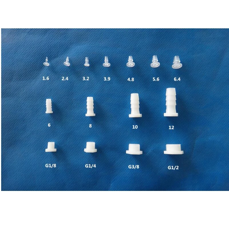 10Pcs-Lot-PP-PE-Plug-Translucent-White-Barb-Male-Thread-End-Cap-Fish ...