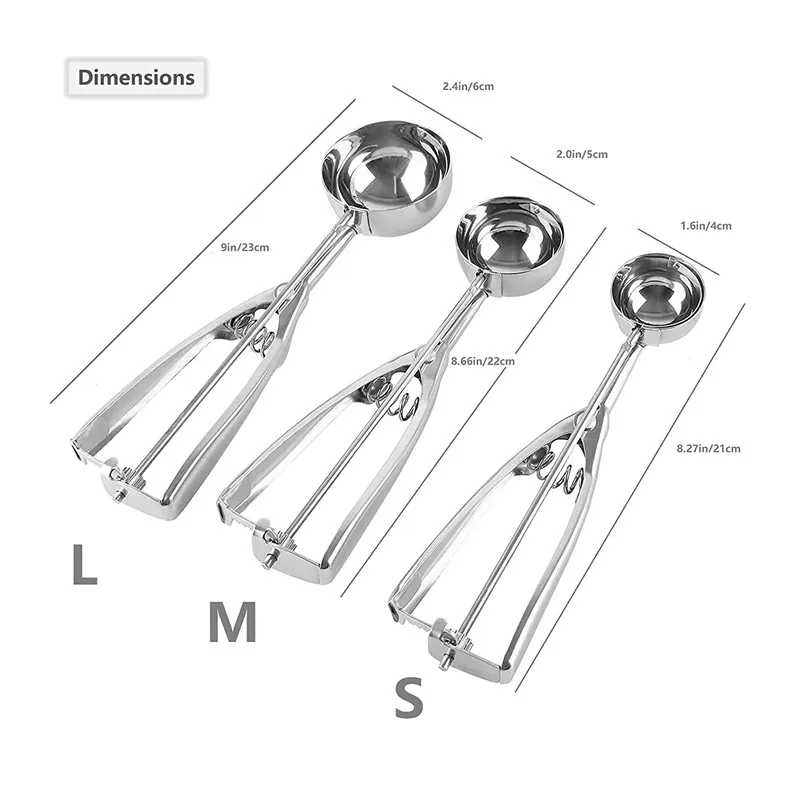 Ice Cream Scoop Sizes