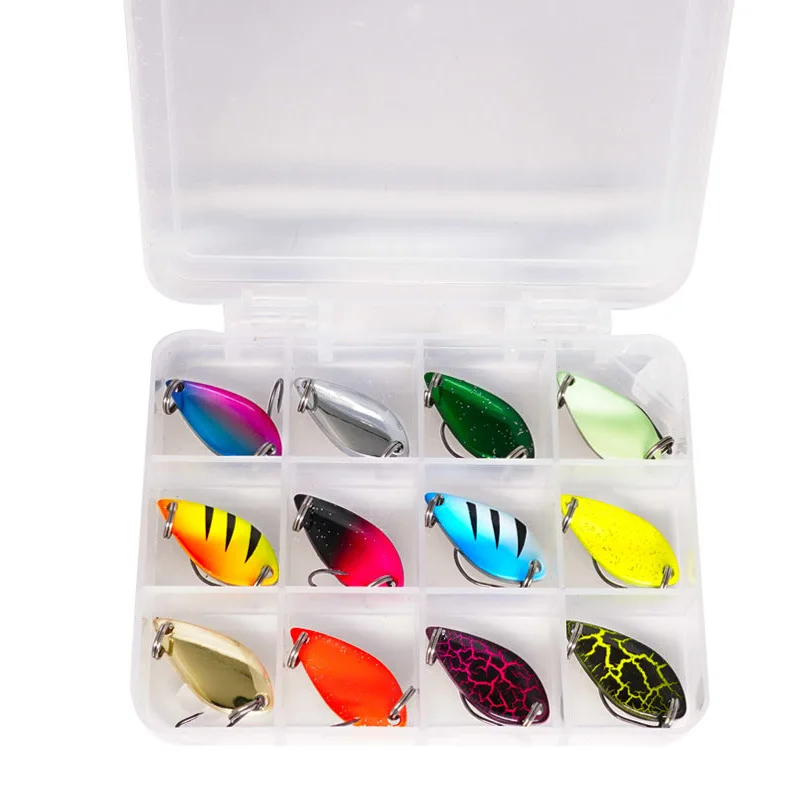 Metal Spoon Spinner Fishing Lure Set | Metal Hard Box Kit Accessories ...