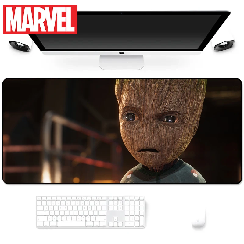 Marvel Avengers Groot Keyboard Mouse Mat Gaming Mouse Pad Computer Gamer Guardians Of The Galaxy ...