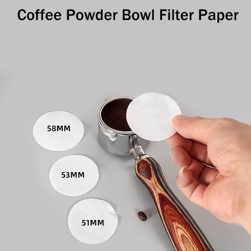 51/53/58mm Coffee Powder Bowl Filter Paper Round Secondary Water ...
