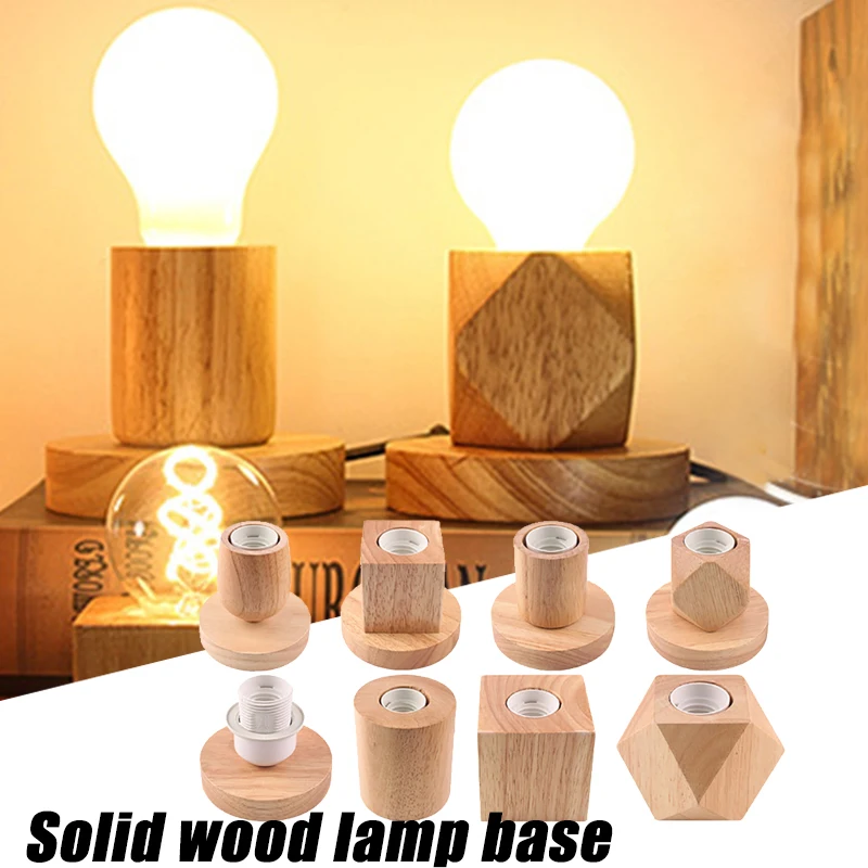 moonlux-Solid-Wood-Table-Lamp-Base-Wooden-Lamp-Holder-With-Switch-Line ...