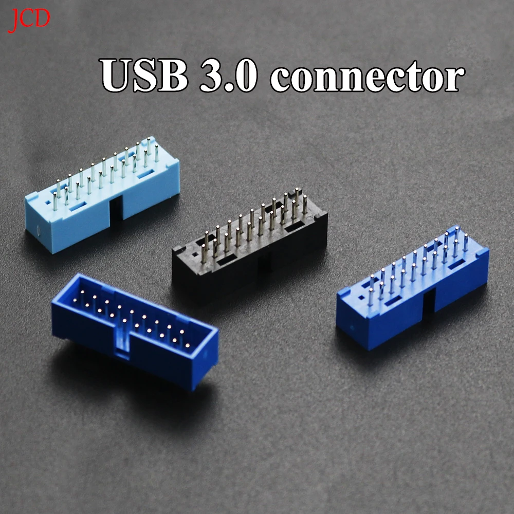 10/20/50PCS USB 3.0 19P 19pin USB3.0 Male Connector 180 Degree ...