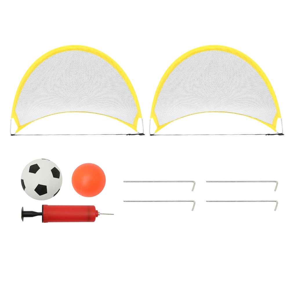 2Pcs-Football-Goals-Portable-Lightweight-Goal-Set-for-Training-and ...