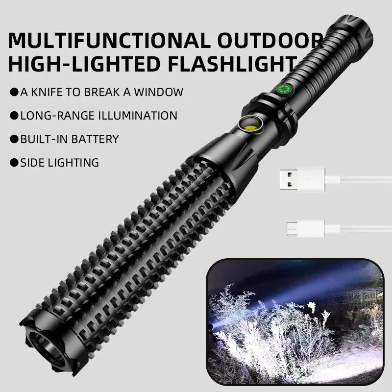 Wolf-Tooth-Stick-Flashlight-Strong-Light-Charging-Outdoor-Super-Bright ...