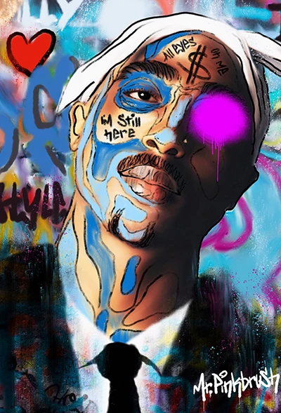 Tupac And Biggie Graffiti