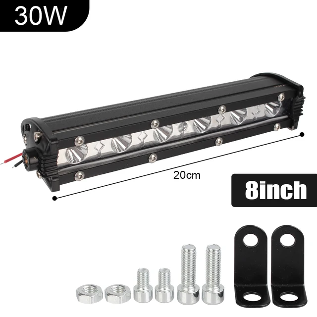 8/14/20inch 24V 12V Spotlight Car Roof Ceiling Light Motorcycle LED Bar ...