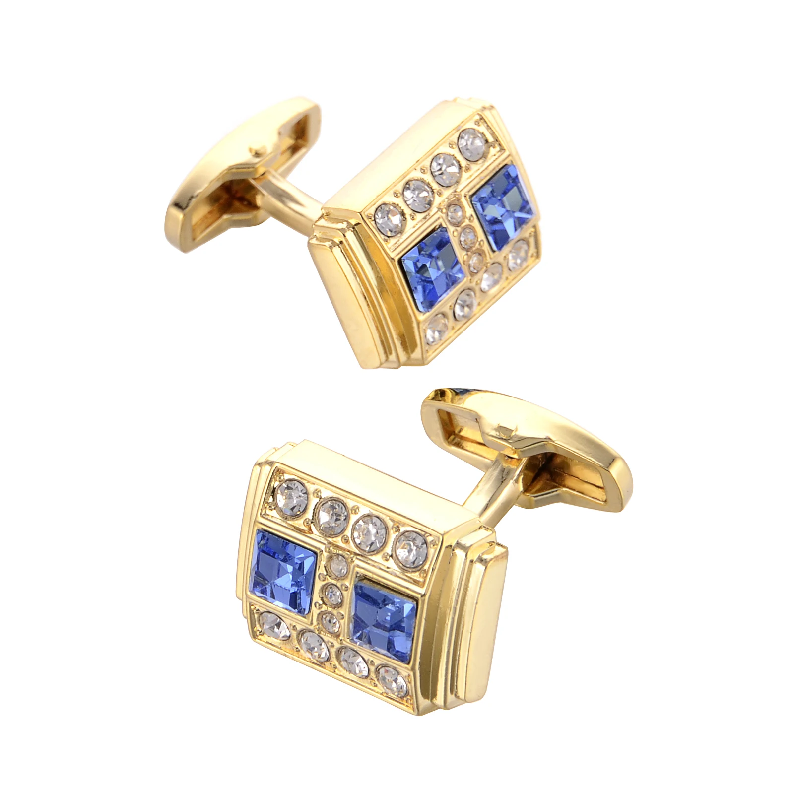 Jewelry French Style Shirt Cufflinks For Men Designer Brand Blue ...