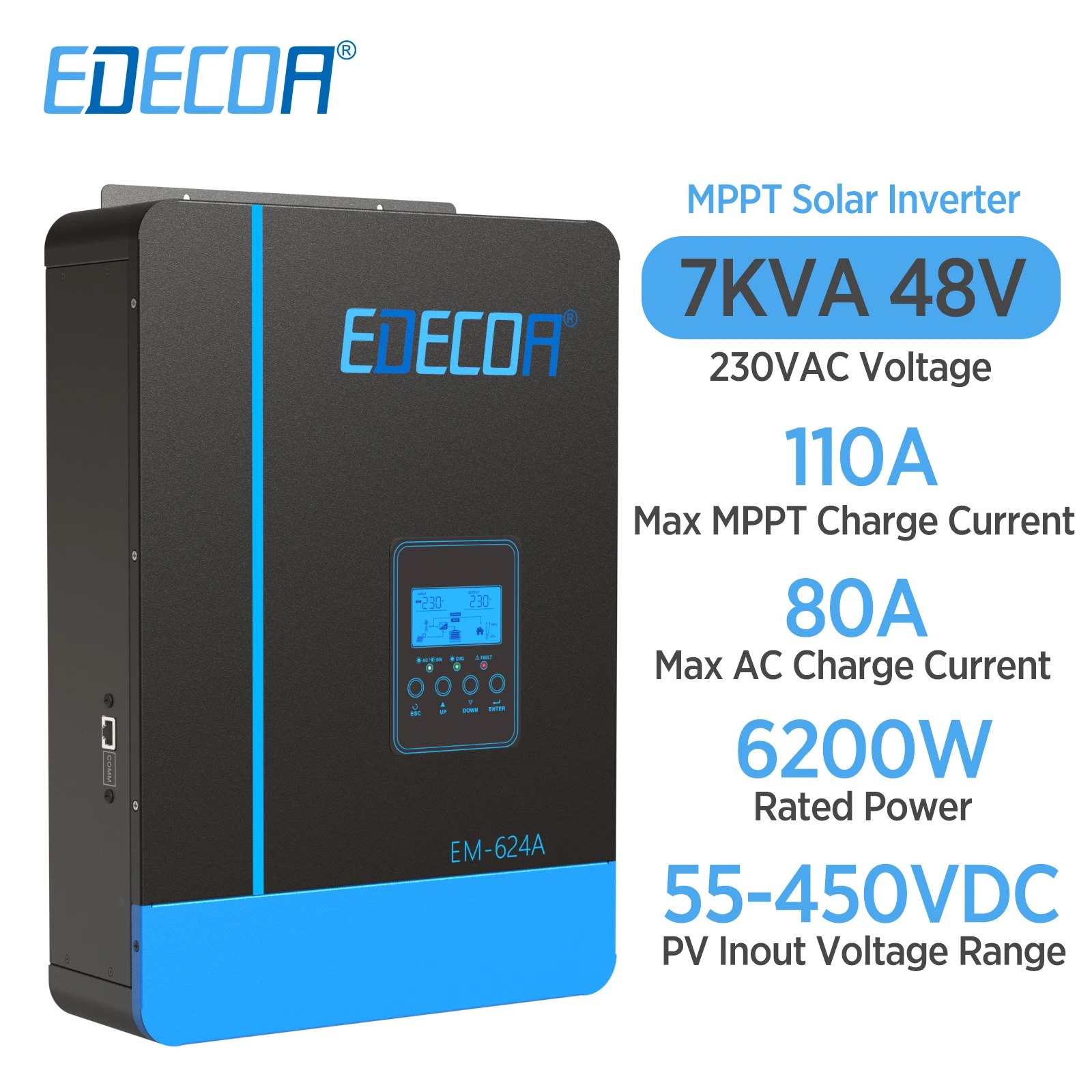 EDECOA-6-2KW-Hybrid-Solar-Inverter-with-MPPT-110A-Solar-Charger ...