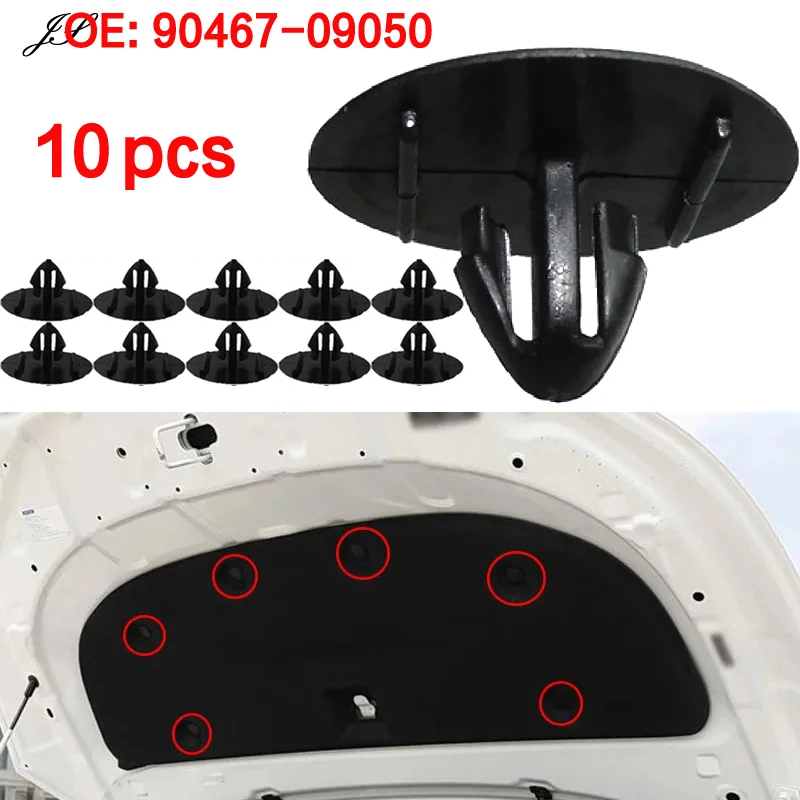10pcs-Car-Hood-Insulation-Retainer-Clips-Fastener-Clips-For-Toyota ...