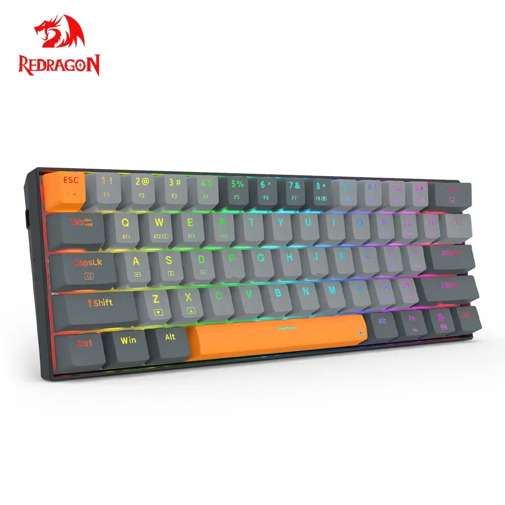 REDRAGON-L61-RGB-USB-Mechanical-Gaming-Keyboard-Support-Bluetooth-5-0 ...