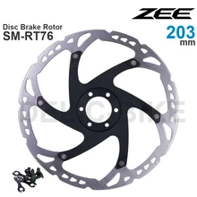 시마노 6 볼트 디스크 브레이크 로터 SM-RT66 SM-RT76, 203mm, 180/160mm 정품 부품