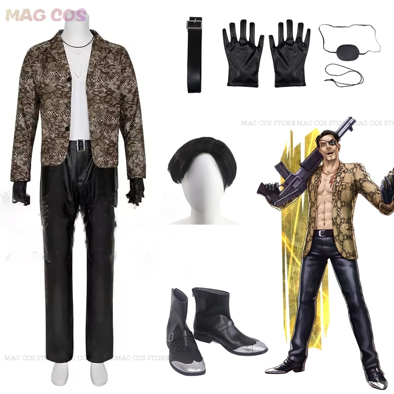Goro Majima Goro Cosplay Costume wig Game Like a Dragon Yakuza Mens ...