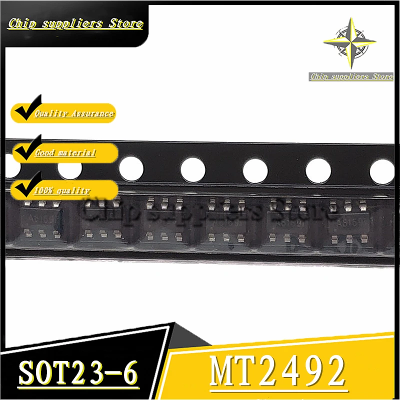 50pcs-200pcs// Mt2492 Sot-23-6 T2492 A616 Sot23-6 2492 Power Chip Synchronous Buck Converter ...