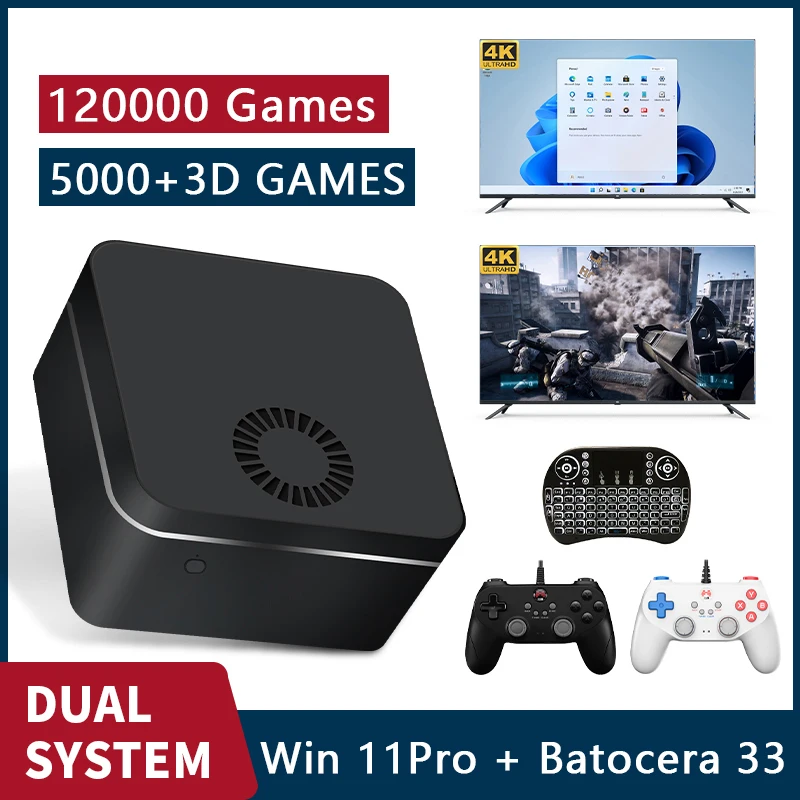 Game Box Chuwi Super Console X Lbox Win 11 Pro + Batocera 33 2t Hdd Video Game Console For Ss ...