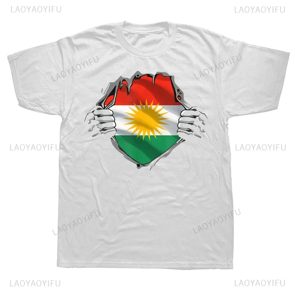 Hot-Sale-New-Arrival-Kurdistan-Flag-T-Shirts-Kurdish-Graphic-Streetwear ...