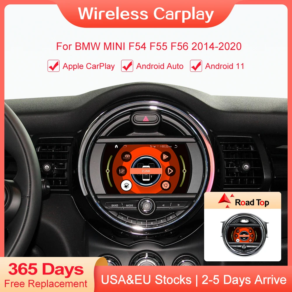 Android 11 6G Touch Screen Multimedia Player Car Monitor For BMW Mini ...