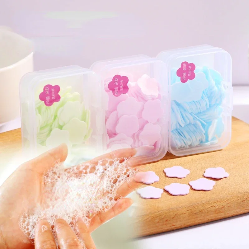 100pcs-Flower-Shape-Soap-Paper-for-Travel-Soap-Washing-Hand-Bath ...