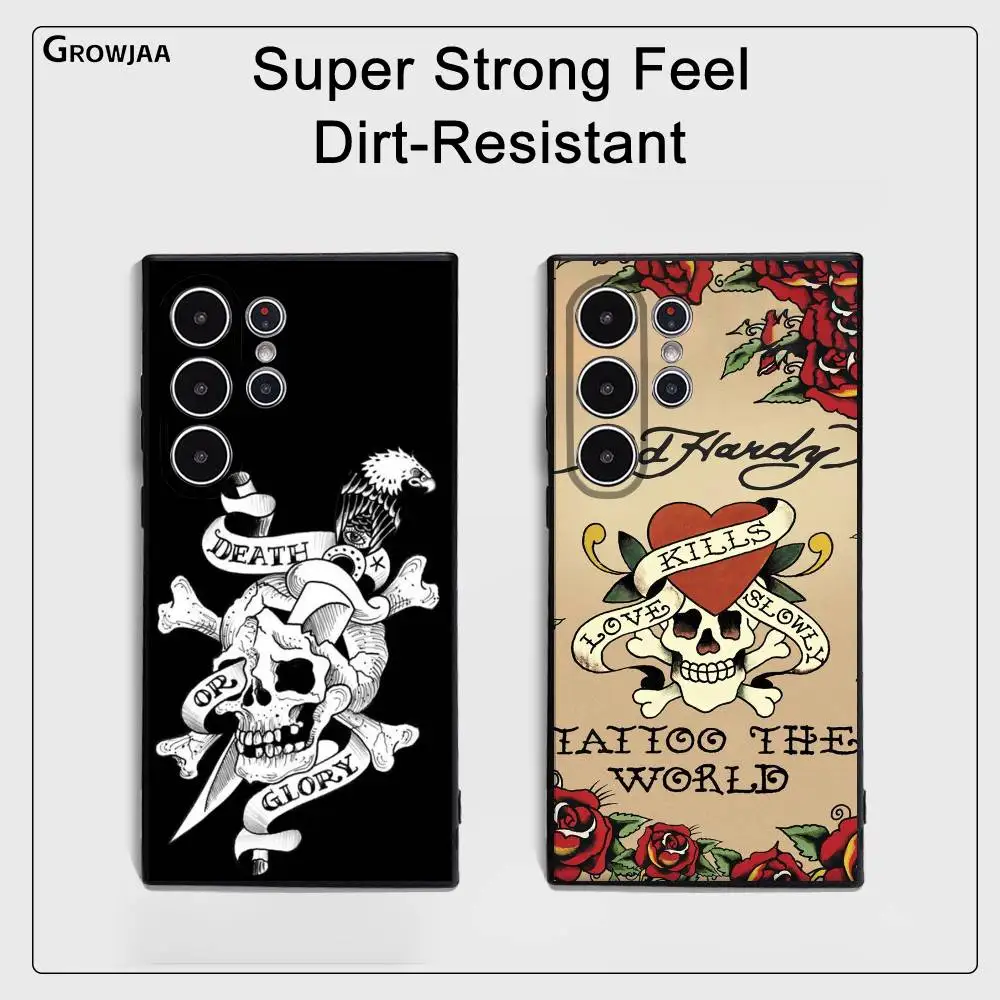 Brand E-Ed H-Hardy Phone Case For Samsung Galaxy S25 S24 S23 S22 S21 ...