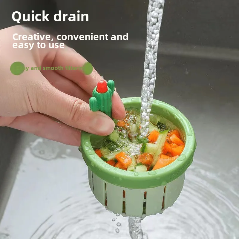 Cactus-Sink-Filter-Screen-Kitchen-Anti-Clogging-Sink-Vegetable-Washing ...