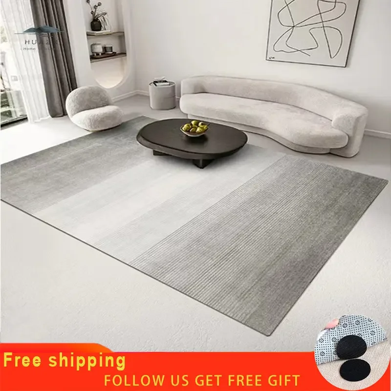 Pure-Grey-Carpet-Living-Room-Coffee-Table-Floor-Mat-Bedroom-Bedside ...