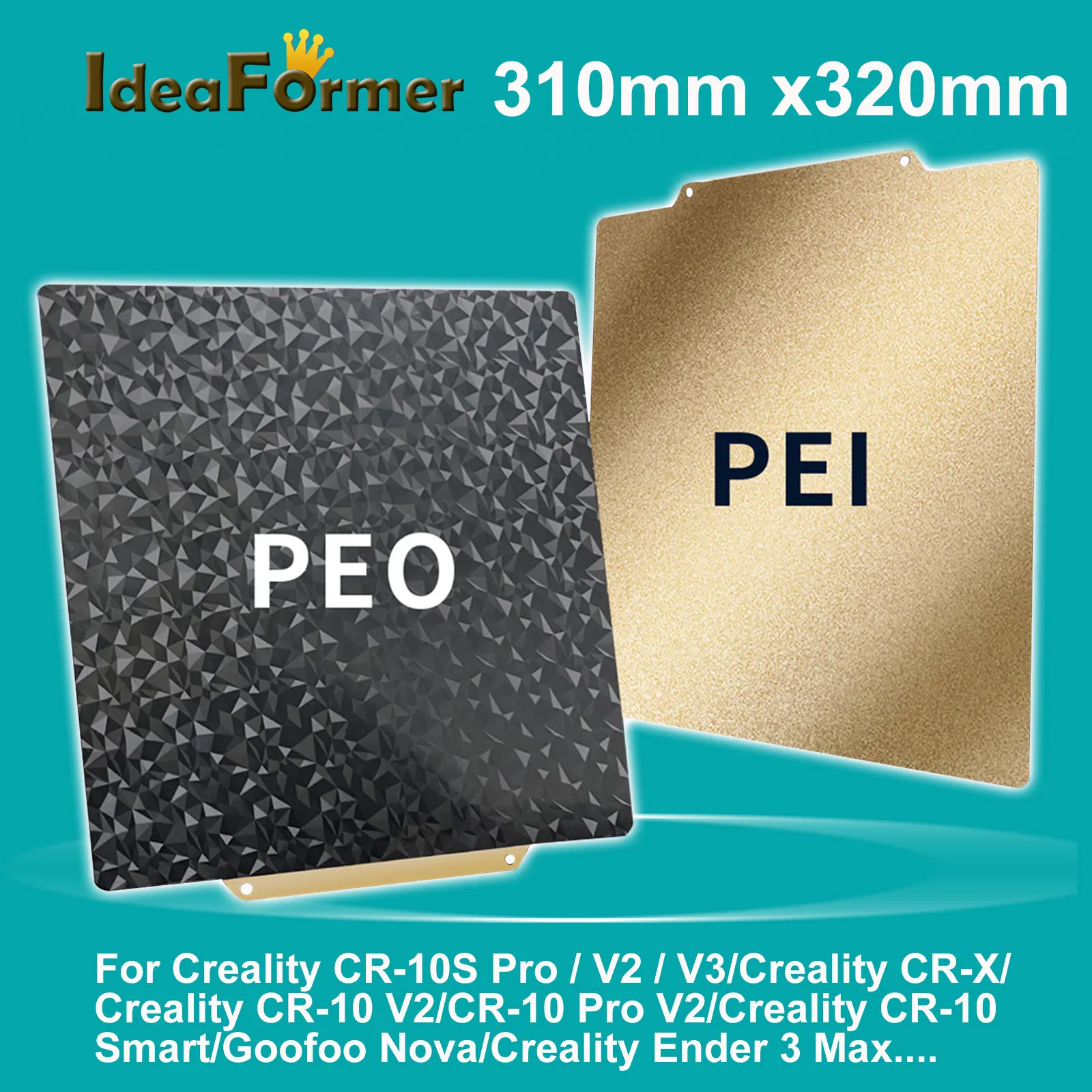 New-Double-Heated-Bed-PEO-PEI-Spring-Steel-Sheet-PEI-Bed-310x320mm-for ...