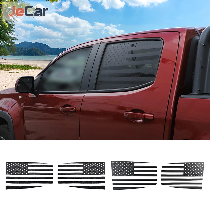 JeCar-Car-Rear-Window-Decoration-Stickers-Trim-US-Flag-Cover-For ...