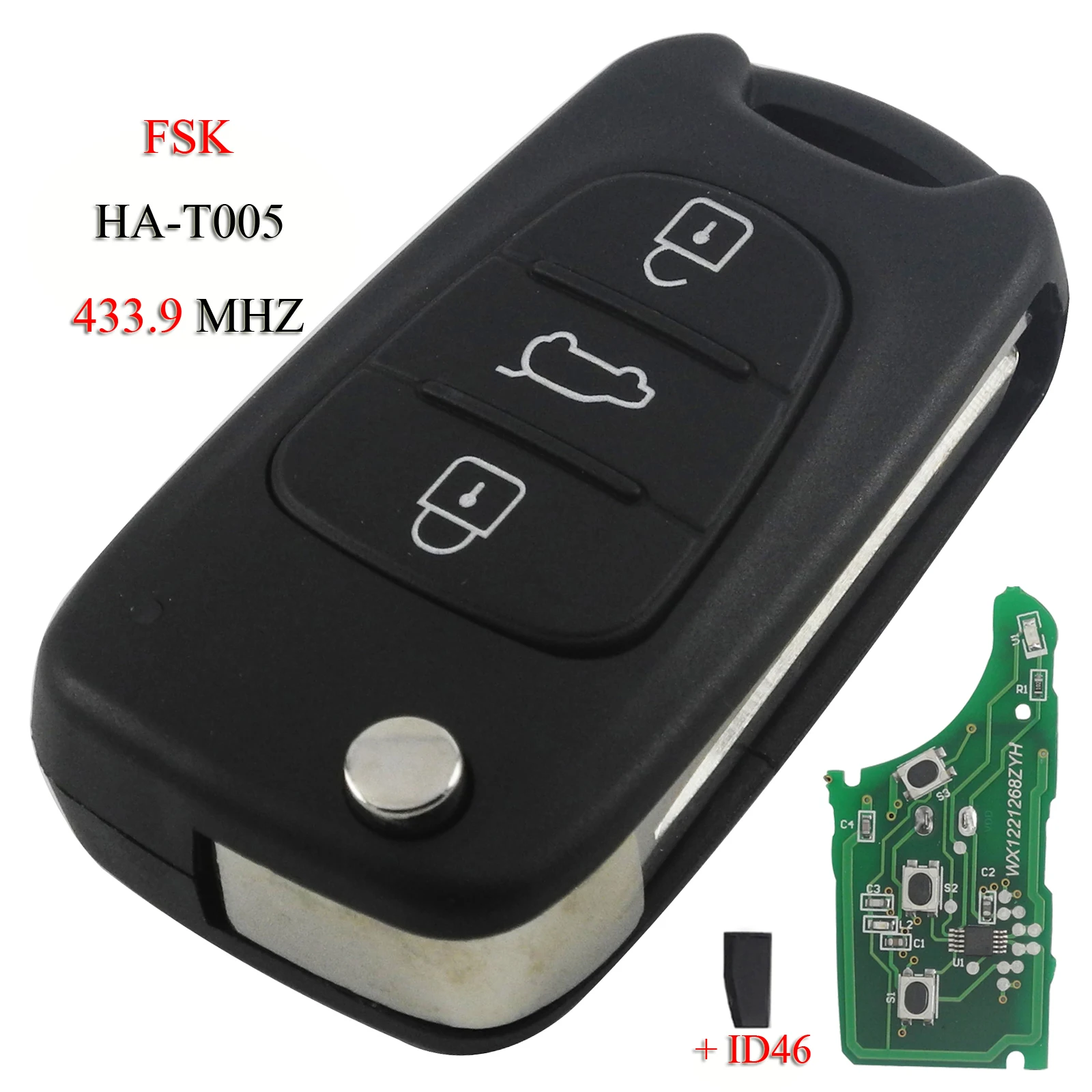 jingyuqin-Folding-Remote-Car-Key-For-Kia-K2-K5-For-Hyundai-I30-IX35 ...
