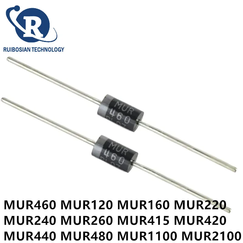 20PCS-MUR460R-DO-201-diode-MUR460-MUR120-MUR160-MUR420-MUR440-MUR220 ...