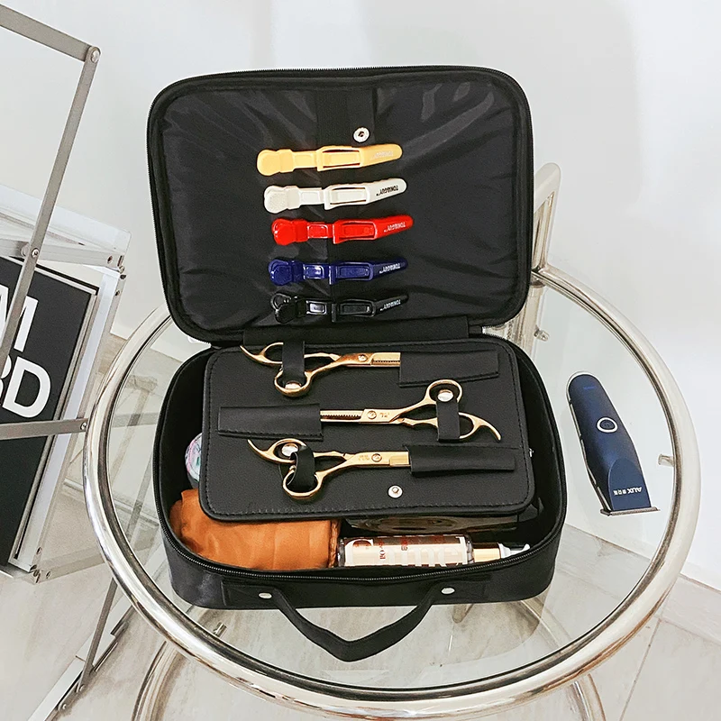 New Barber Hair Scissor Bag Makeup Travel Case Professional ...