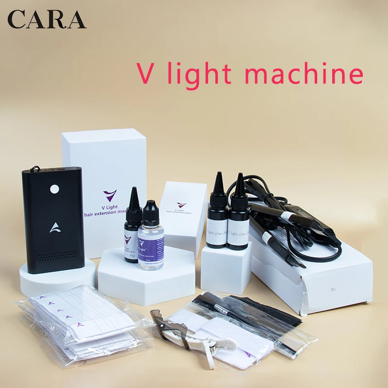 V-Light-Hair-Extensions-New-Technique-2024-New-Arrival-Machine-Kit-With ...