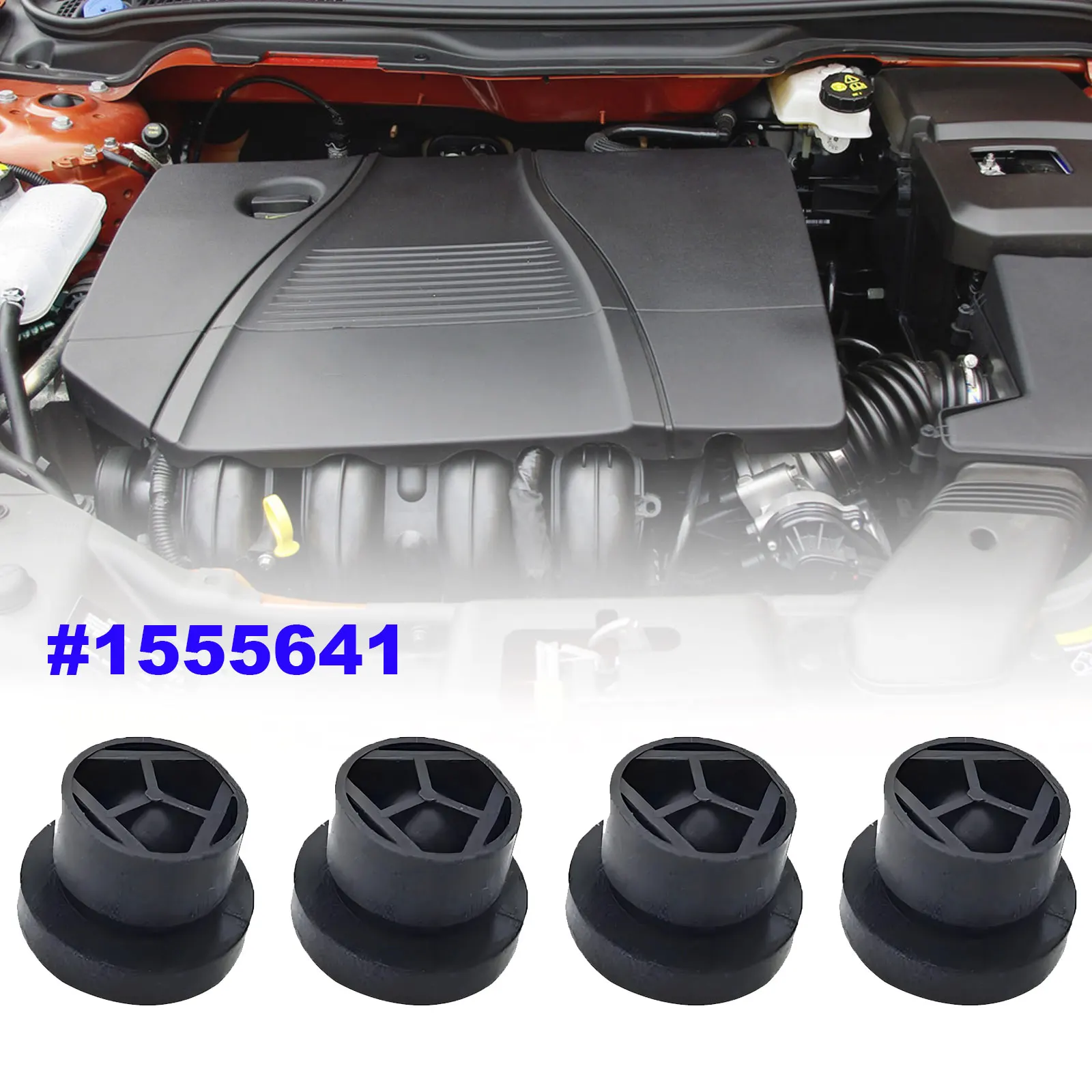 4X Rubber Engine Cover Grommet Buffer Mount Bush Stopper Pad For Volvo ...