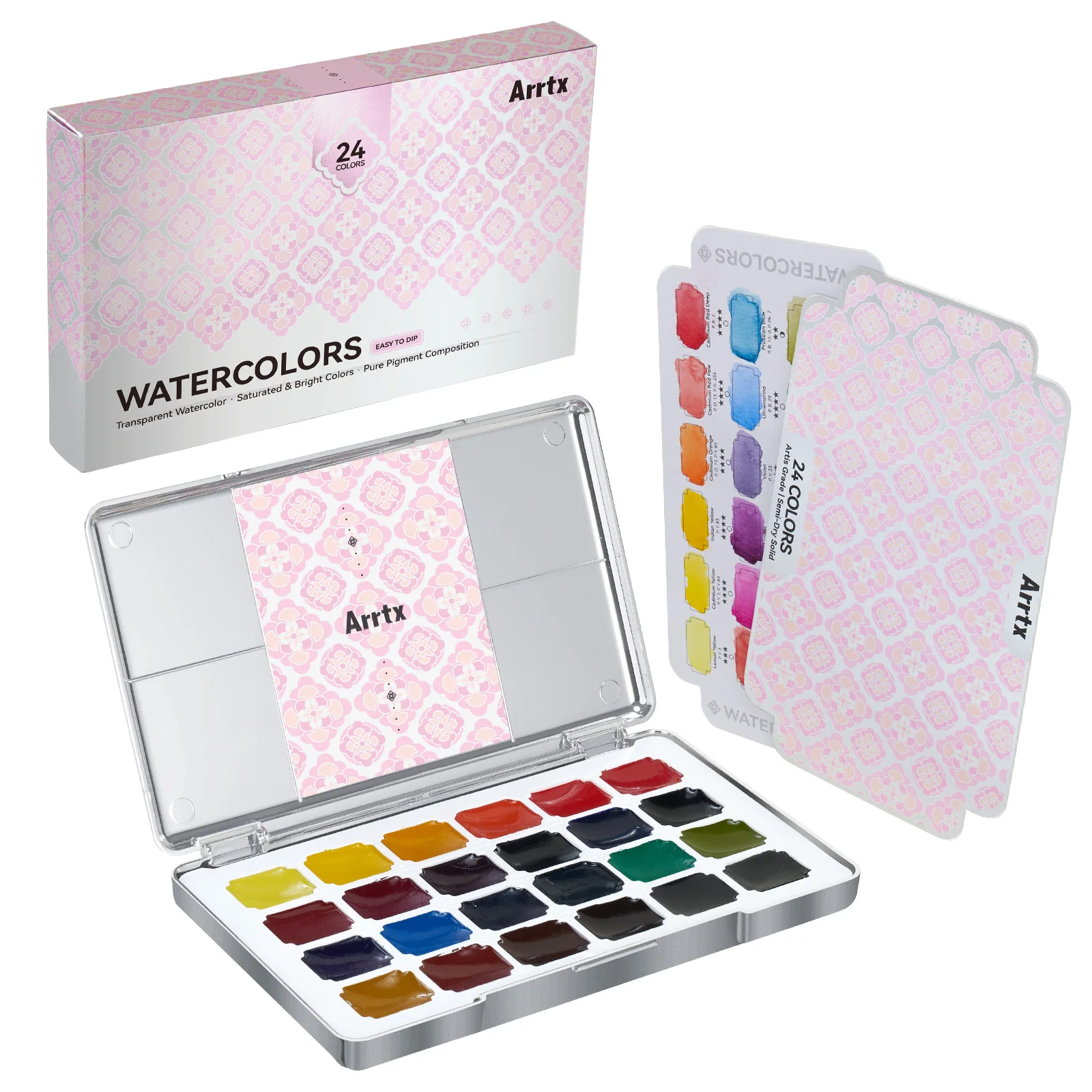 Arrtx-Watercolor-Paint-Set-24-Vivid-Colors-Water-Colors-Paint-Adult-Set ...