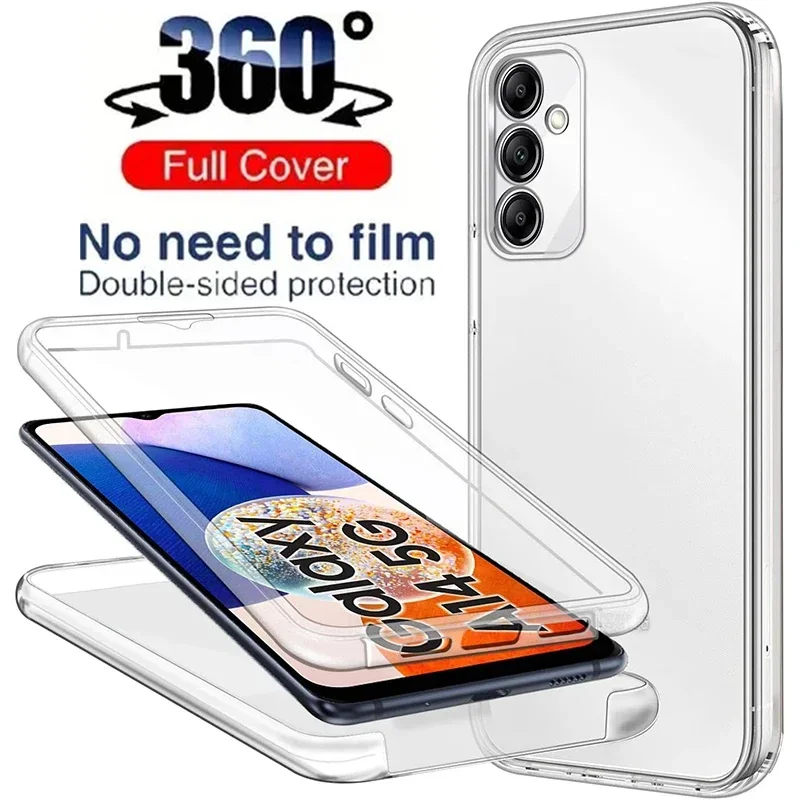 Capa-transparente-de-camada-dupla-para-Samsung-Galaxy-capa-frontal-e-traseira-corpo-inteiro-360 ...
