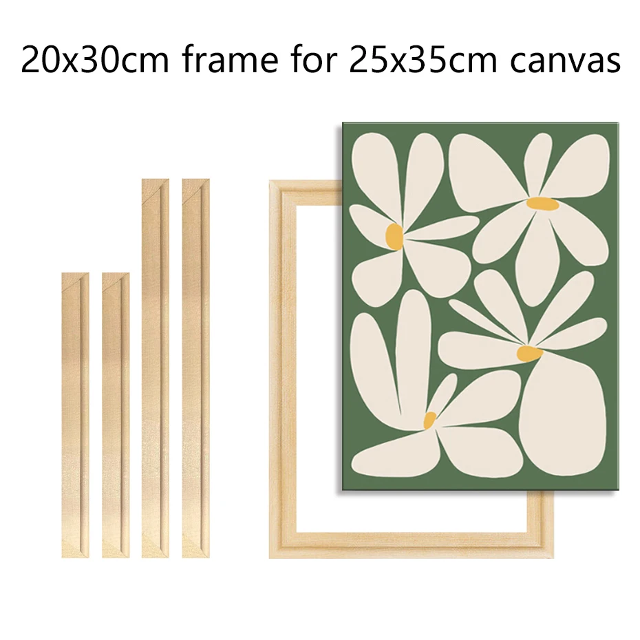 20x30cm Wooden Frame for 25x35cm Pictures For Wall Canvas Frame Diamond ...
