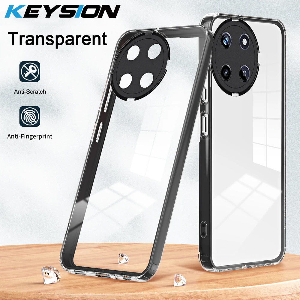 KEYSION-Shockproof-Clear-Case-for-Realme-11-4G-11-Pro-5G-Transparent ...