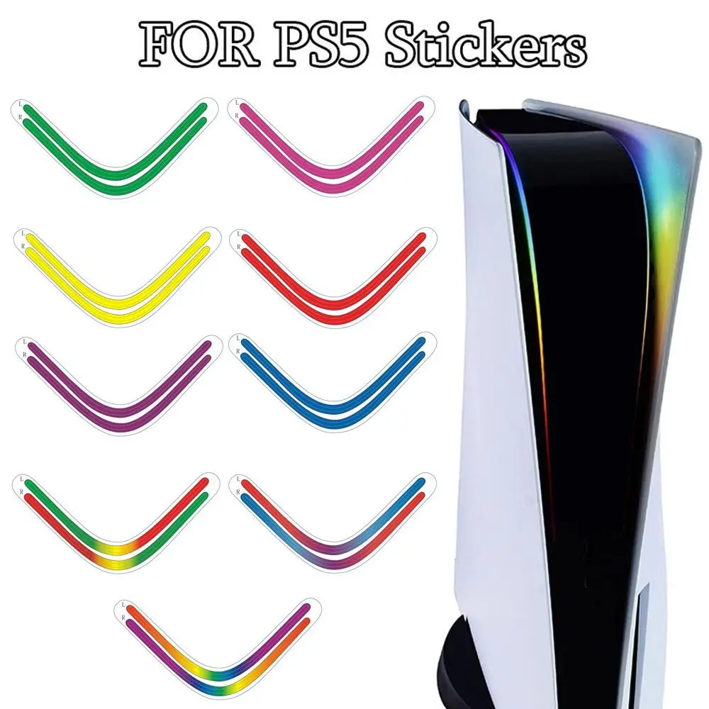 For-PS5-Light-Bar-Rainbow-Gradient-Sticker-Self-Adhesive-LED-Luminous ...