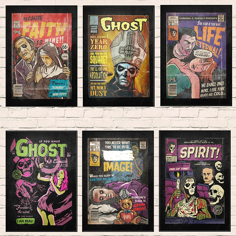 Vintage-Ghost-Comic-Book-Covers-Poster-Welcome-Year-Zero-If-You-Have ...