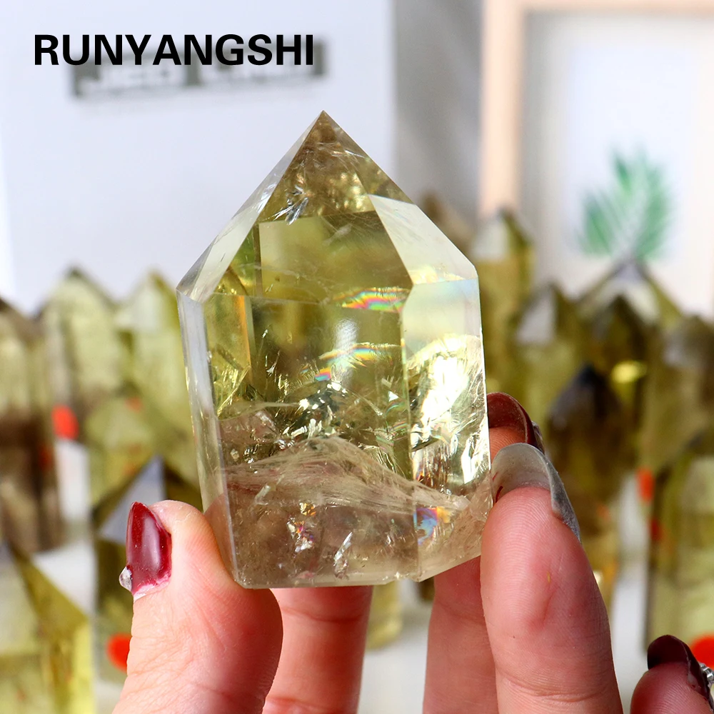 High-quality-Brazilian-Smoky-Citrine-Crystal-Tower-Healing-Obelisk ...