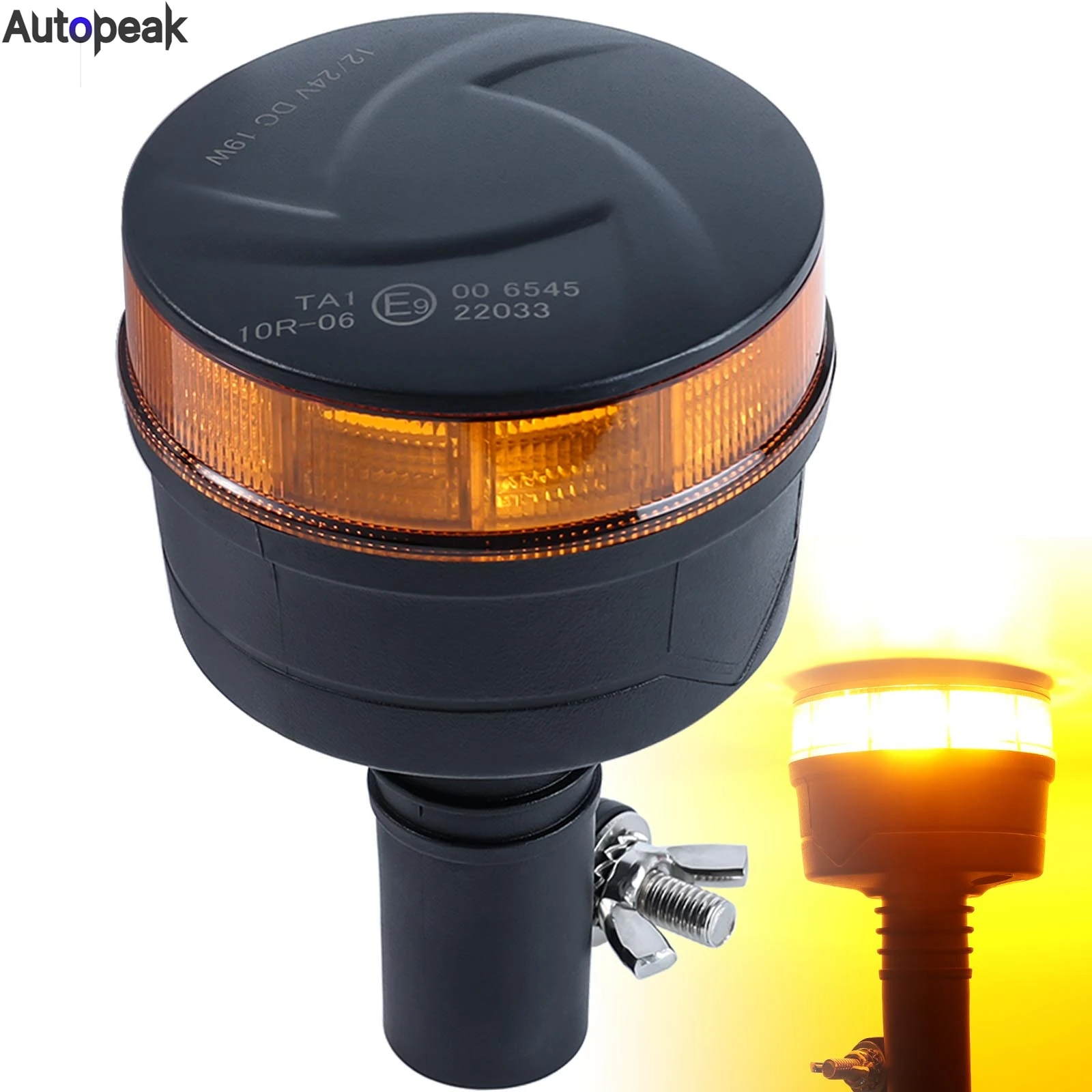 30LED 12V-24V Warning Beacon Safety Rotating Light Led Emergency Strobe ...