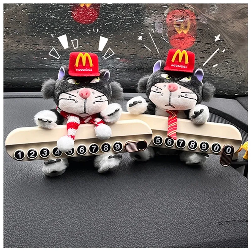 Anime-Disney-Series-Lucifer-Cat-Plush-Doll-Car-Parking-Number-Plate ...