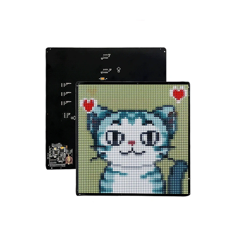 64-64-Pixel-WIFI-Full-Color-LED-Display-Backpack-Screen-Takeout-Box ...