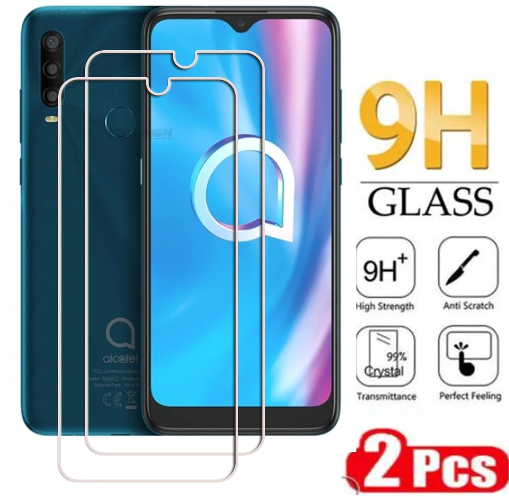 2PCS 9H HD Tempered Glass For Alcatel 1B 2022 1 1A 1L 1S 3L 1V 2021 1SE ...