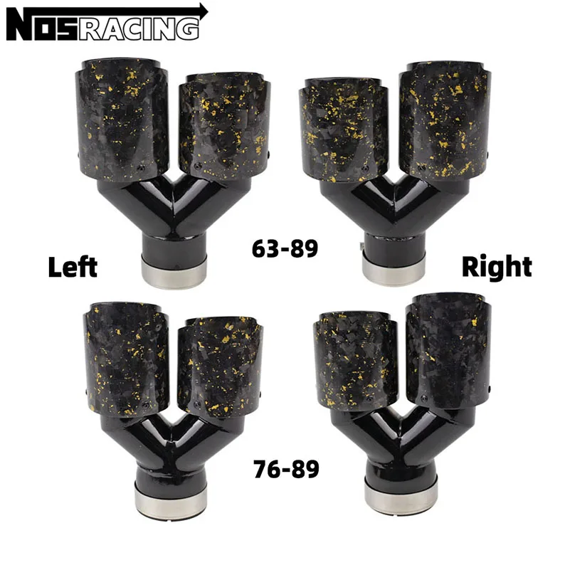 Exhaust-Pipe-Dual-Carbon-Fiber-Universal-Racing-JDM-Stainless-Steel ...