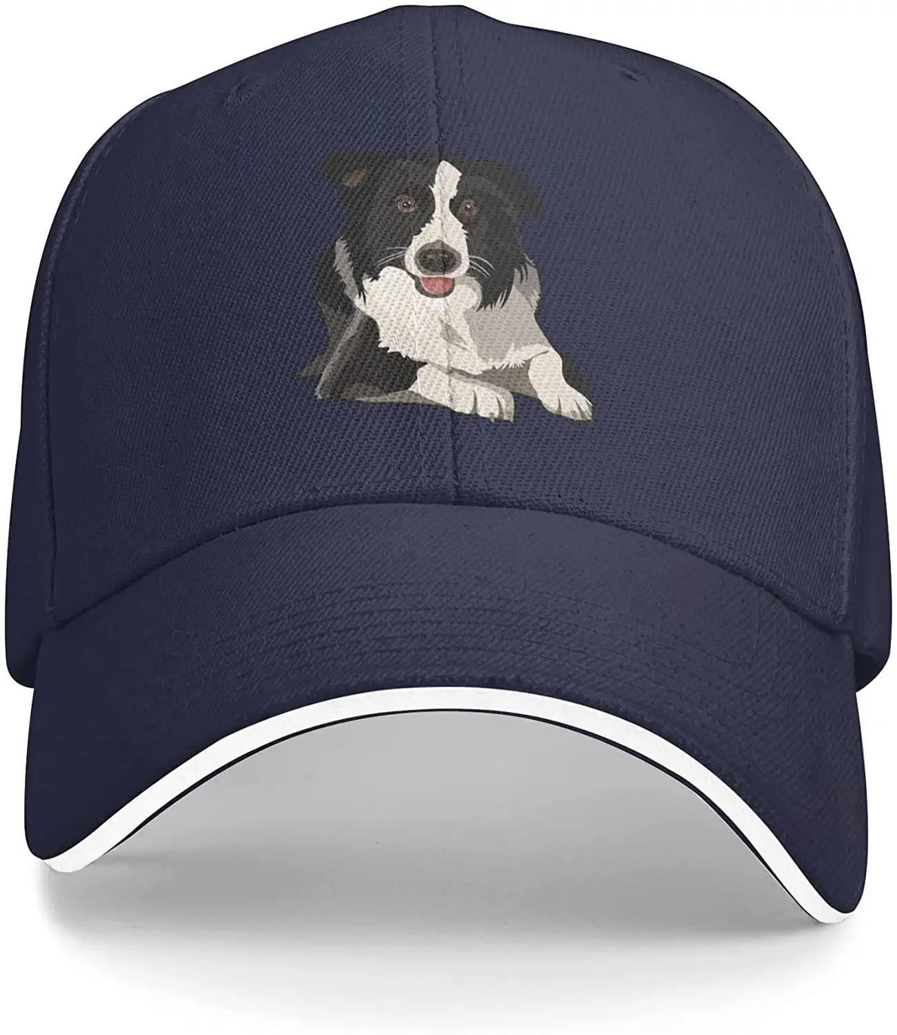 Border-Collie-Baseball-Cap-Men-Women-Adjustable-Peaked-Sandwich-Dad ...