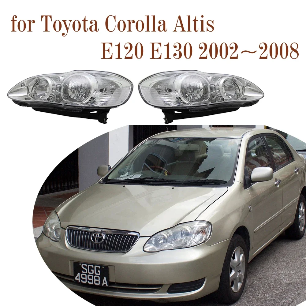 Car-Headlights-Assembly-for-Toyota-Corolla-Altis-E120-E130-2002-2008-Fog-Lights-Map-Halogen ...