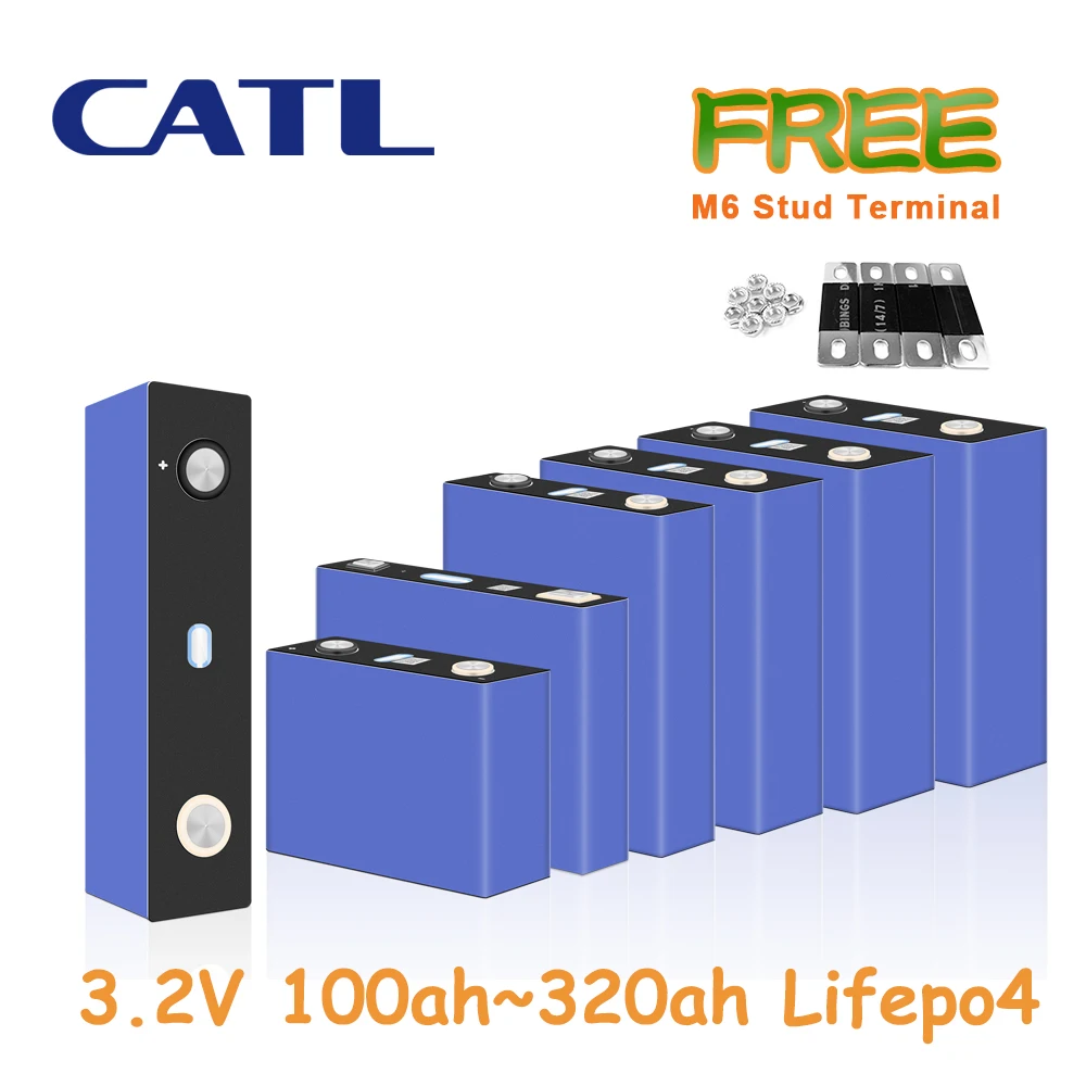 CALT LiFePO4 Cells 3.2V 100AH~320AH Battery Cell Grade A LFP Deep Cycle ...