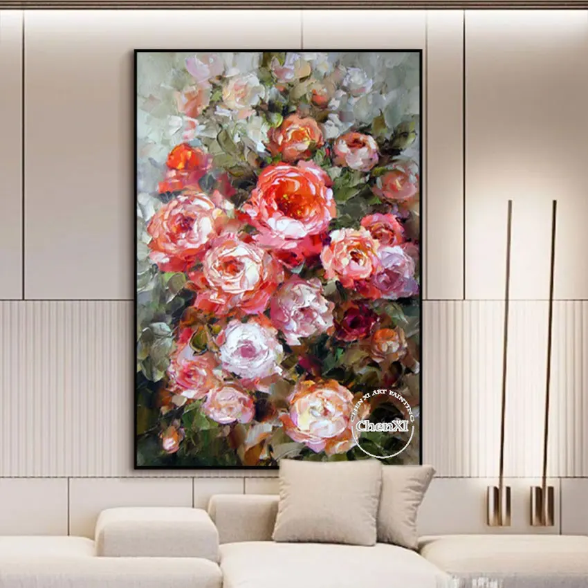 Simple Rose Painting Canvas